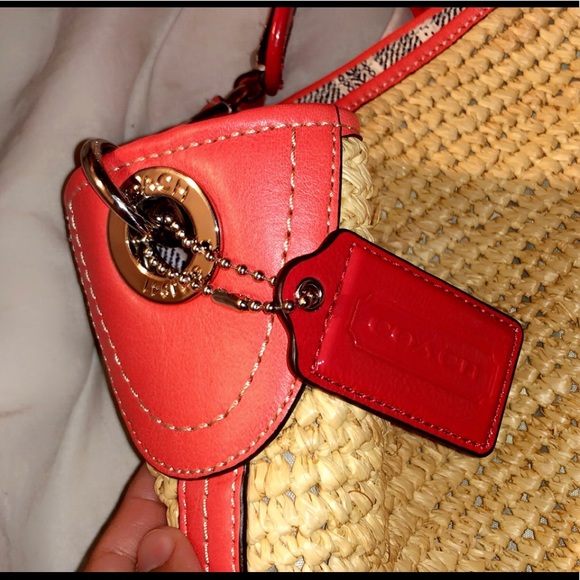 Coach | Bags | Coach Straw Shoulder Bag | Poshmark